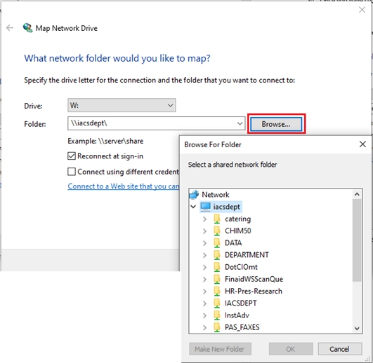 Mapping A Network Drive Windows DotCIO IT Services And Support Center