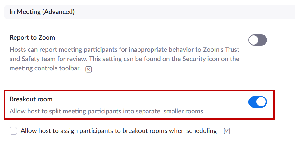 Zoom - Enable Breakout Rooms – DotCIO - IT Services and Support Center