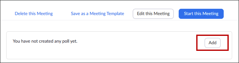 Zoom - Create Polls for a Meeting – DotCIO - IT Services and Support Center