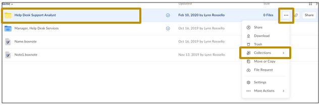 Box - Folder (Opening/Uploading/Delete/Move/Copy/Settings/Sharing and ...