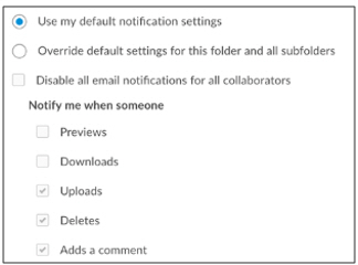 Box - Folder (Opening/Uploading/Delete/Move/Copy/Settings/Sharing and ...